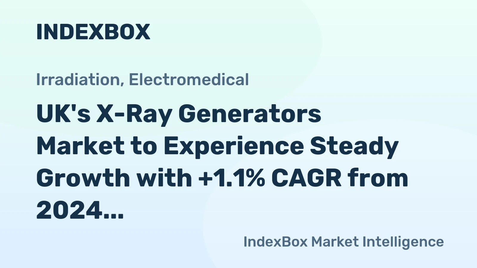 UK's X-Ray Generators Market to Experience Steady Growth with +1.1% CAGR from 2024 to 2035