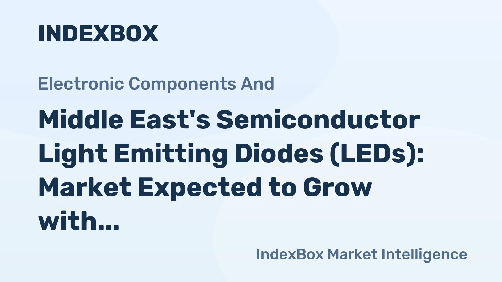 Middle East's Semiconductor Light Emitting Diodes (LEDs): Market Expected to Grow with a CAGR of +1.5% Over the Next Decade