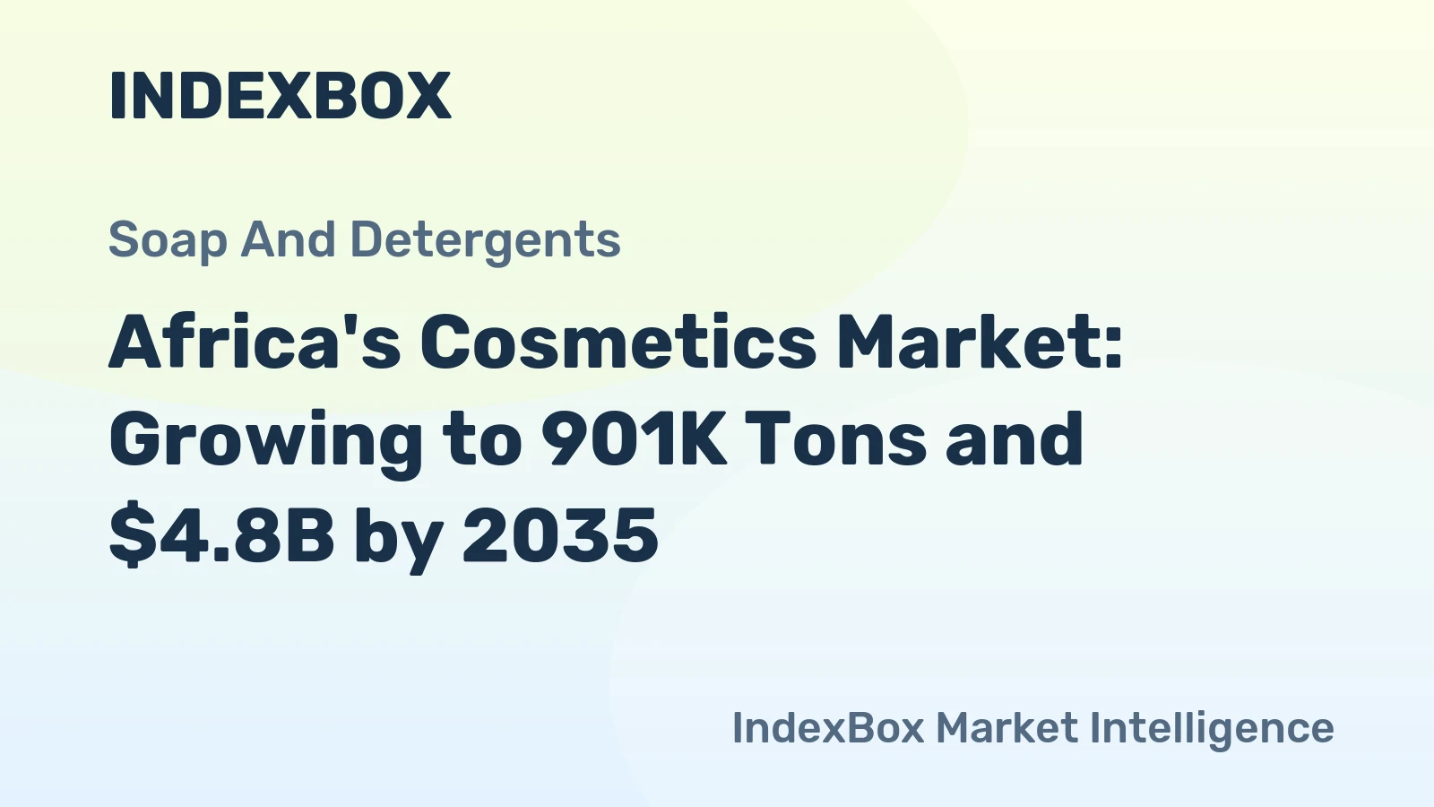 Africa's Cosmetics Market: Growing to 901K Tons and $4.8B by 2035
