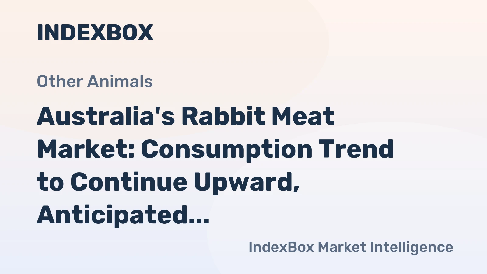 Australia's Rabbit Meat Market: Consumption Trend to Continue Upward, Anticipated to Reach 19 Tons by 2035