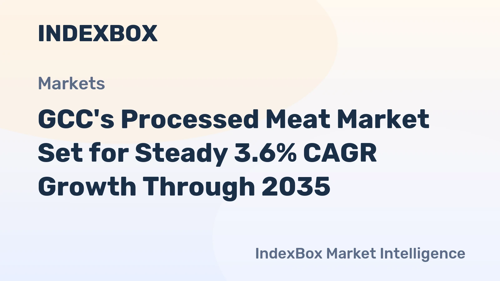 GCC's Processed Meat Market Set for Steady 3.6% CAGR Growth Through 2035
