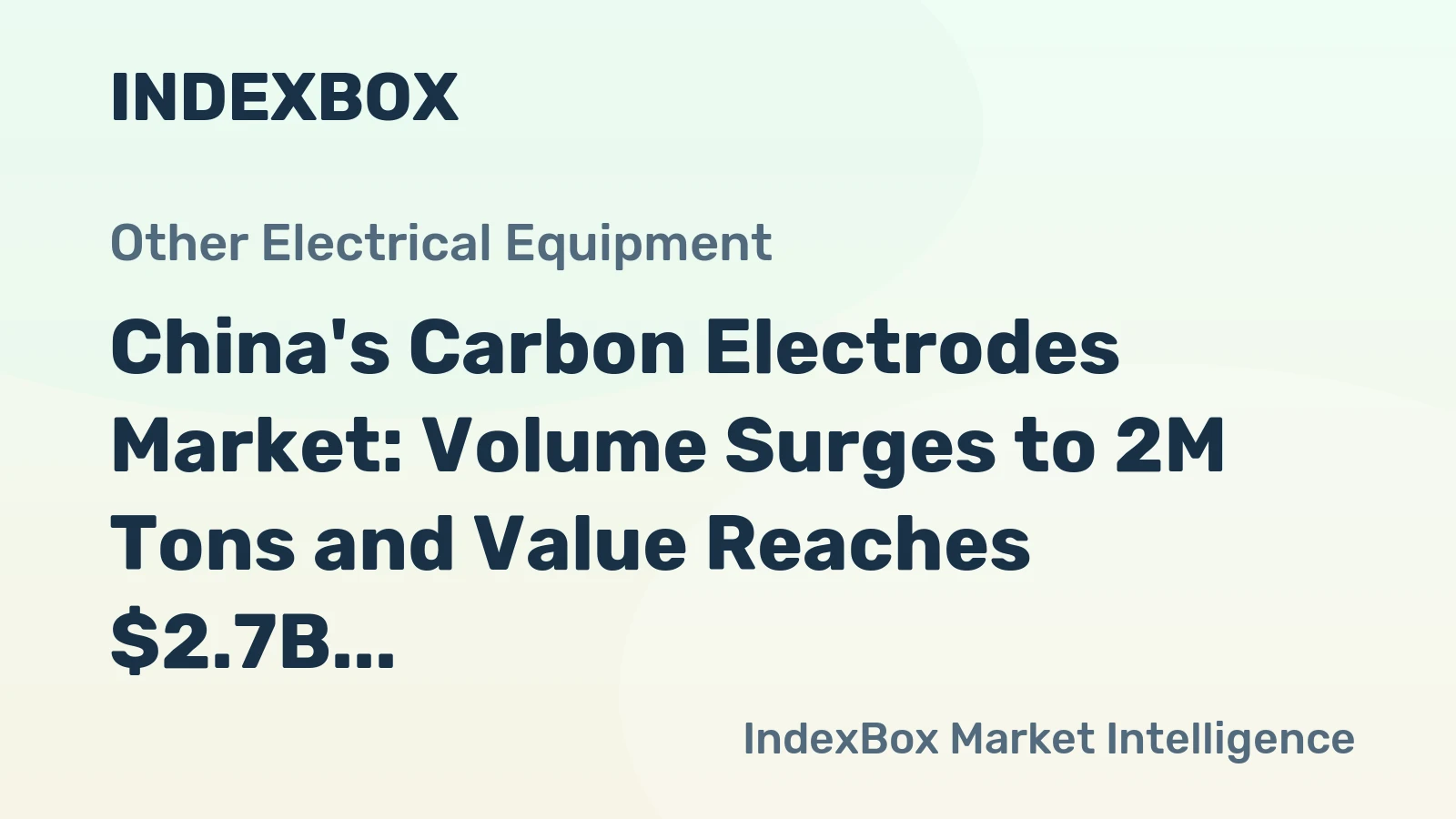 China's Carbon Electrodes Market: Volume Surges to 2M Tons and Value Reaches $2.7B by 2035