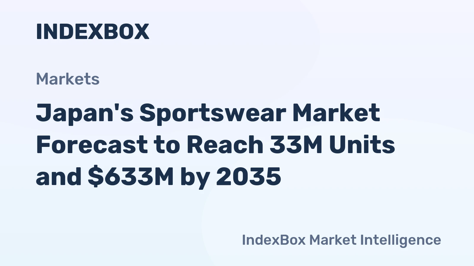 Japan's Sportswear Market Forecast to Reach 33M Units and $633M by 2035