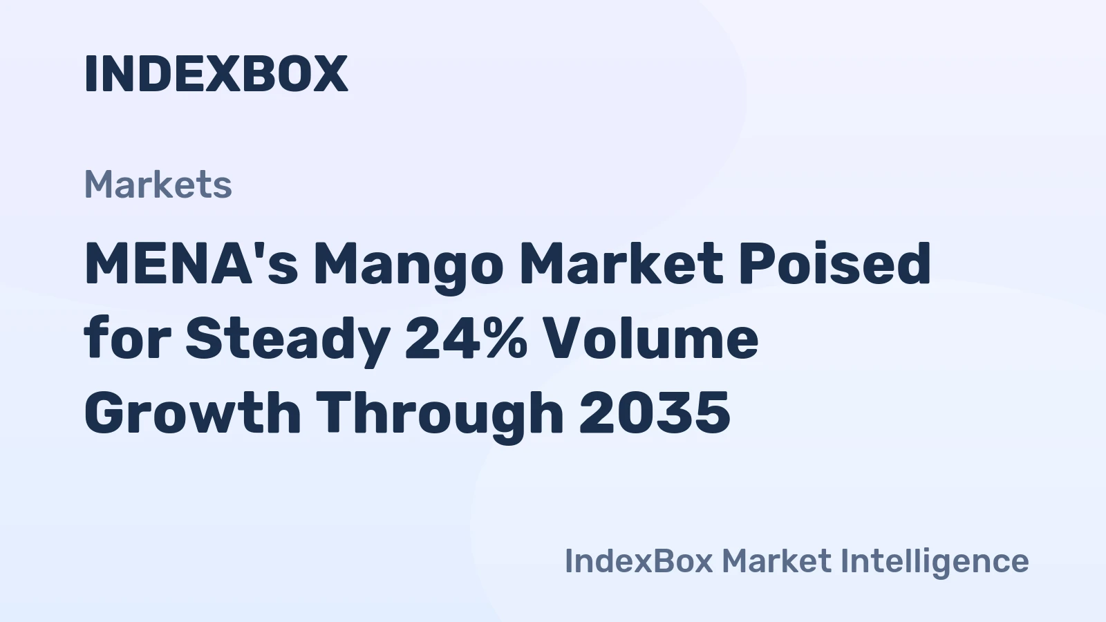 MENA's Mango Market Poised for Steady 24% Volume Growth Through 2035