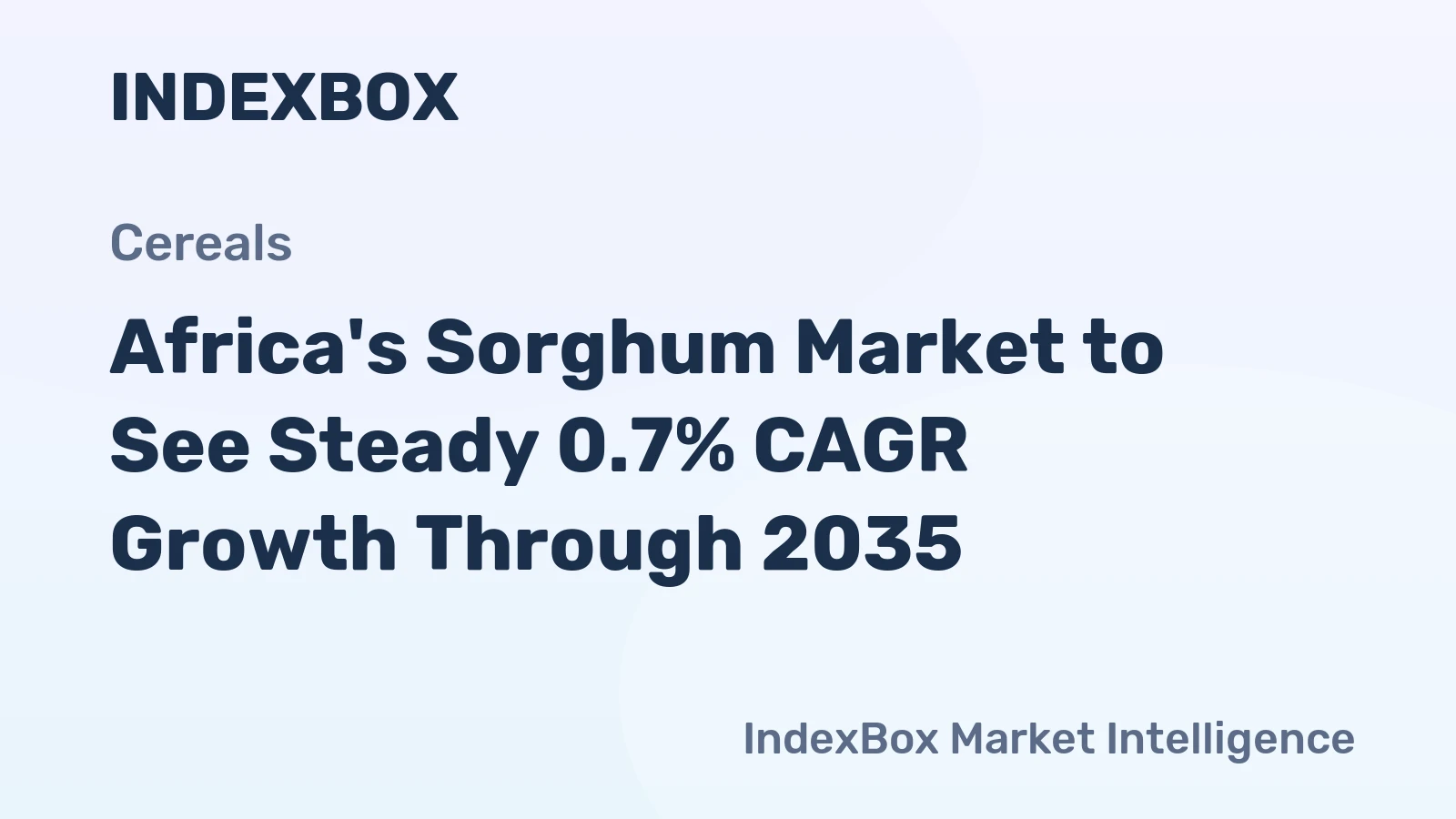 Africa's Sorghum Market to See Steady 0.7% CAGR Growth Through 2035