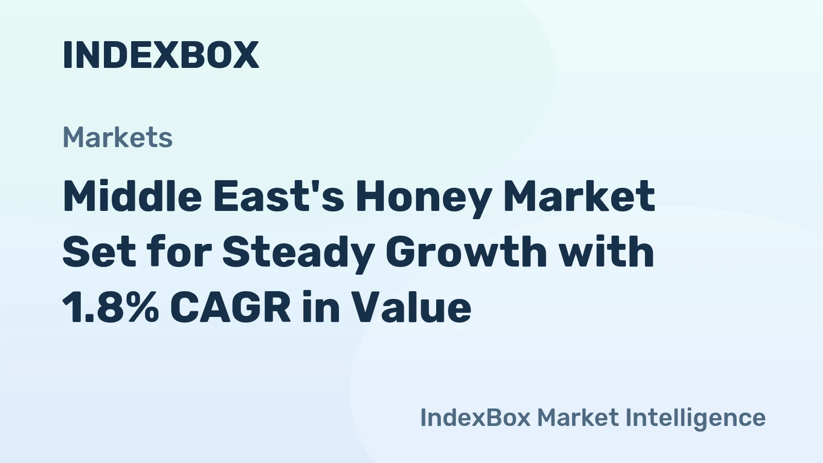 Middle East's Honey Market Set for Steady Growth with 1.8% CAGR in Value
