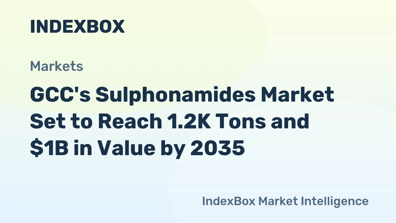 GCC's Sulphonamides Market Set to Reach 1.2K Tons and $1B in Value by 2035
