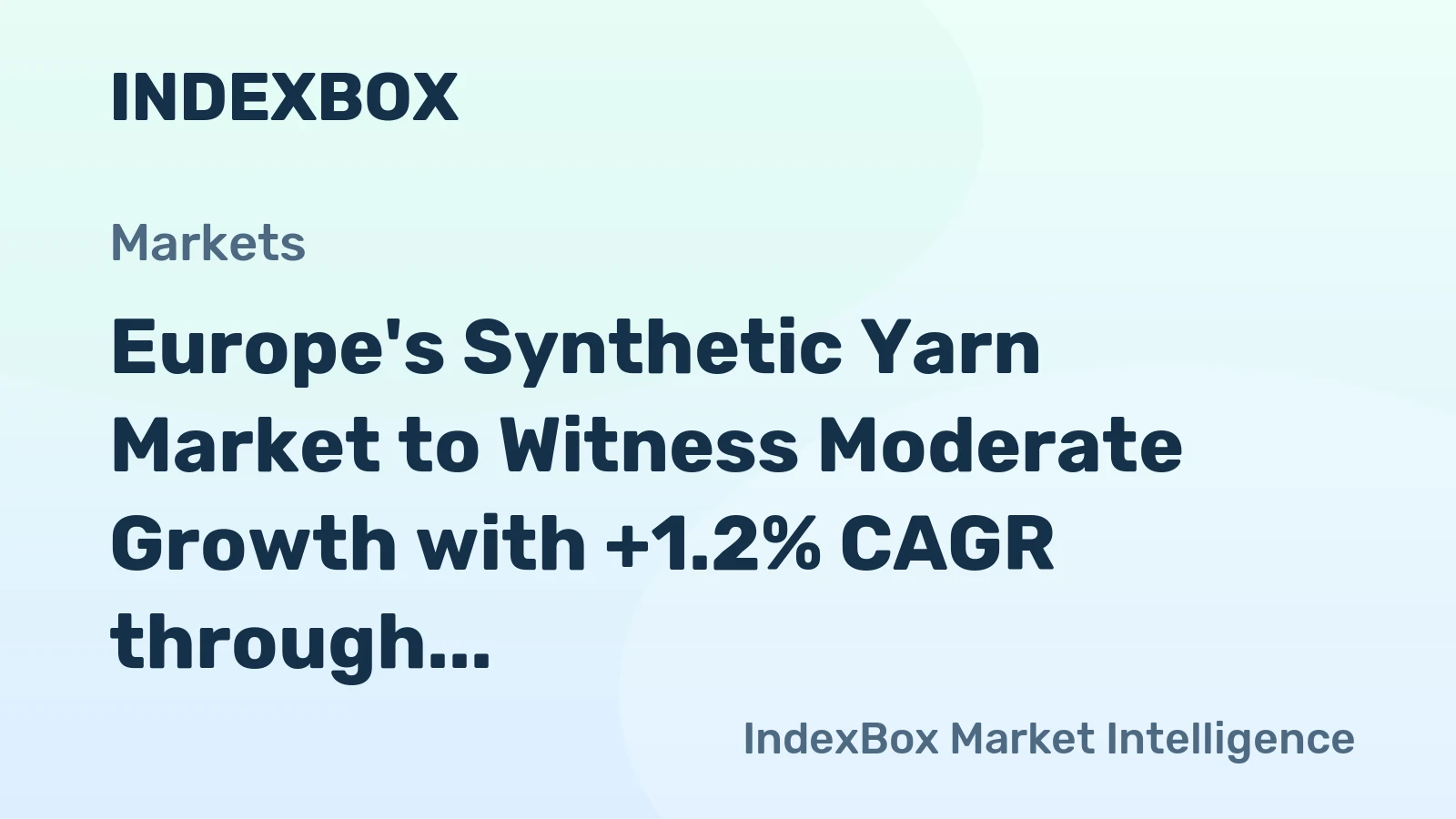 Europe's Synthetic Yarn Market to Witness Moderate Growth with +1.2% CAGR through 2035