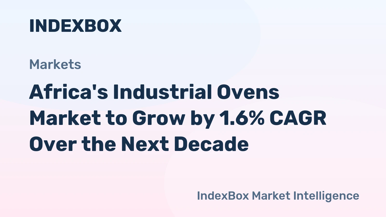 Africa's Industrial Ovens Market to Grow by 1.6% CAGR Over the Next Decade