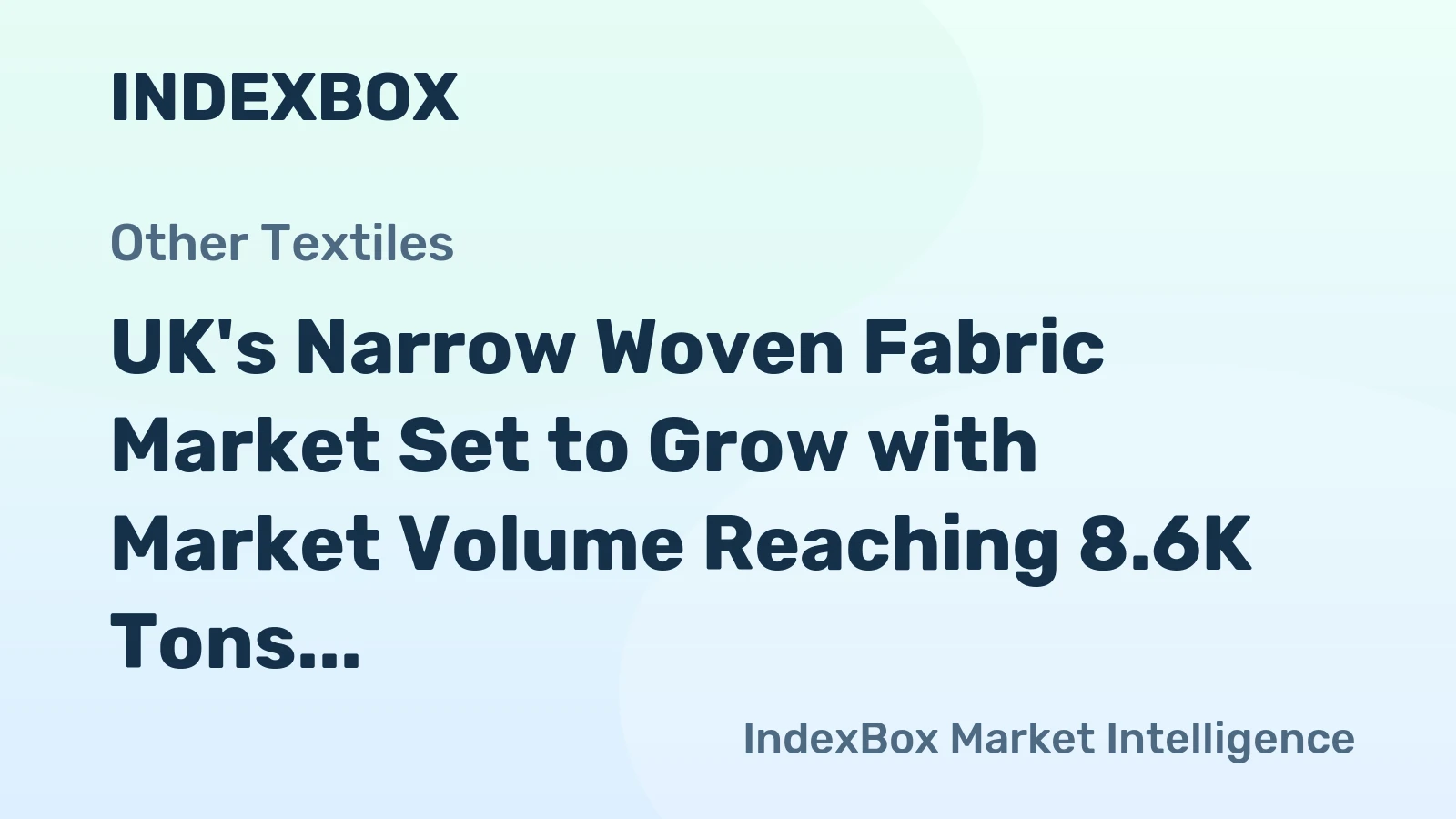 UK's Narrow Woven Fabric Market Set to Grow with Market Volume Reaching 8.6K Tons and Market Value Reaching $104M by 2035
