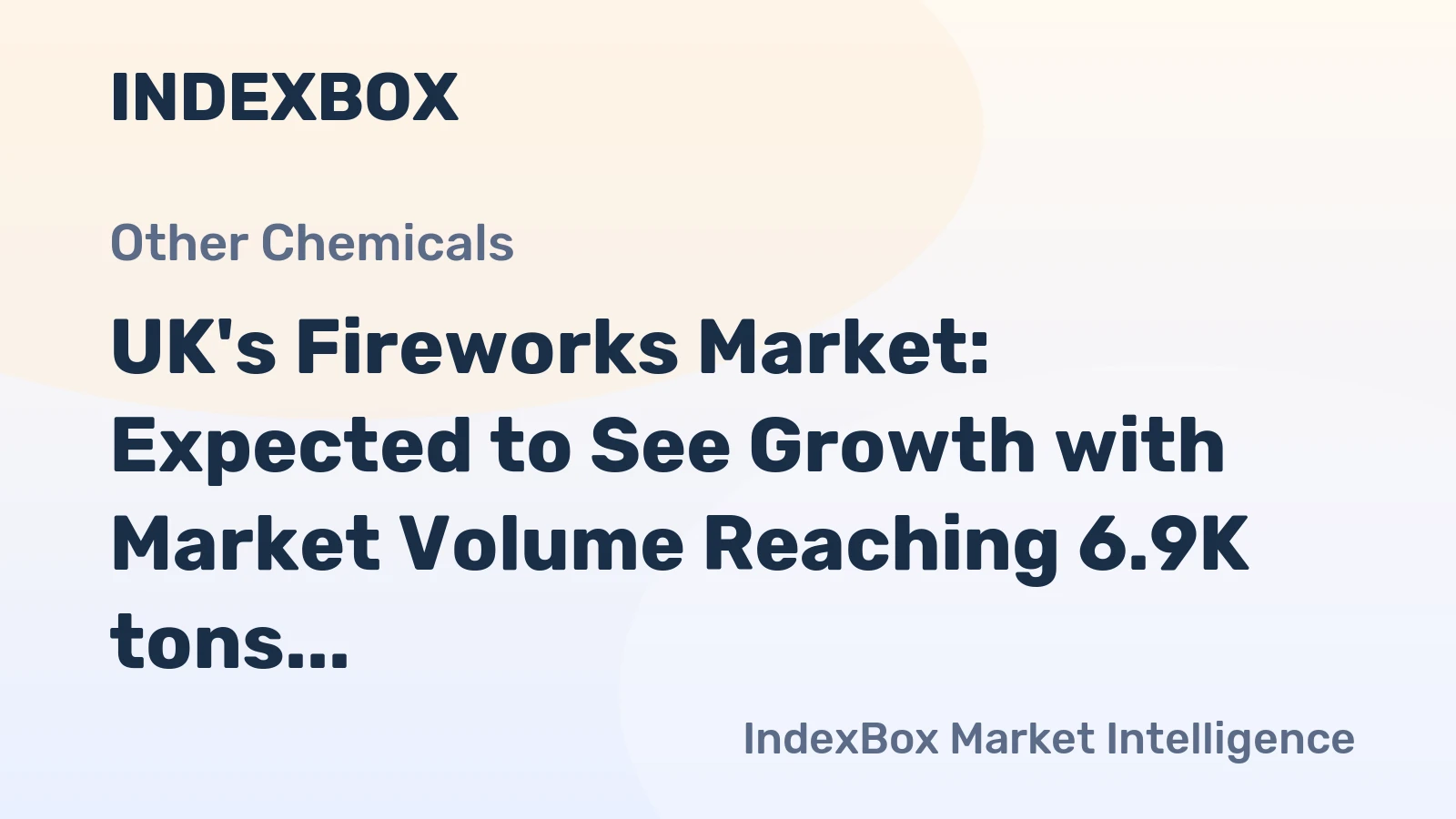 UK's Fireworks Market: Expected to See Growth with Market Volume Reaching 6.9K tons and Market Value Reaching $37M by 2035