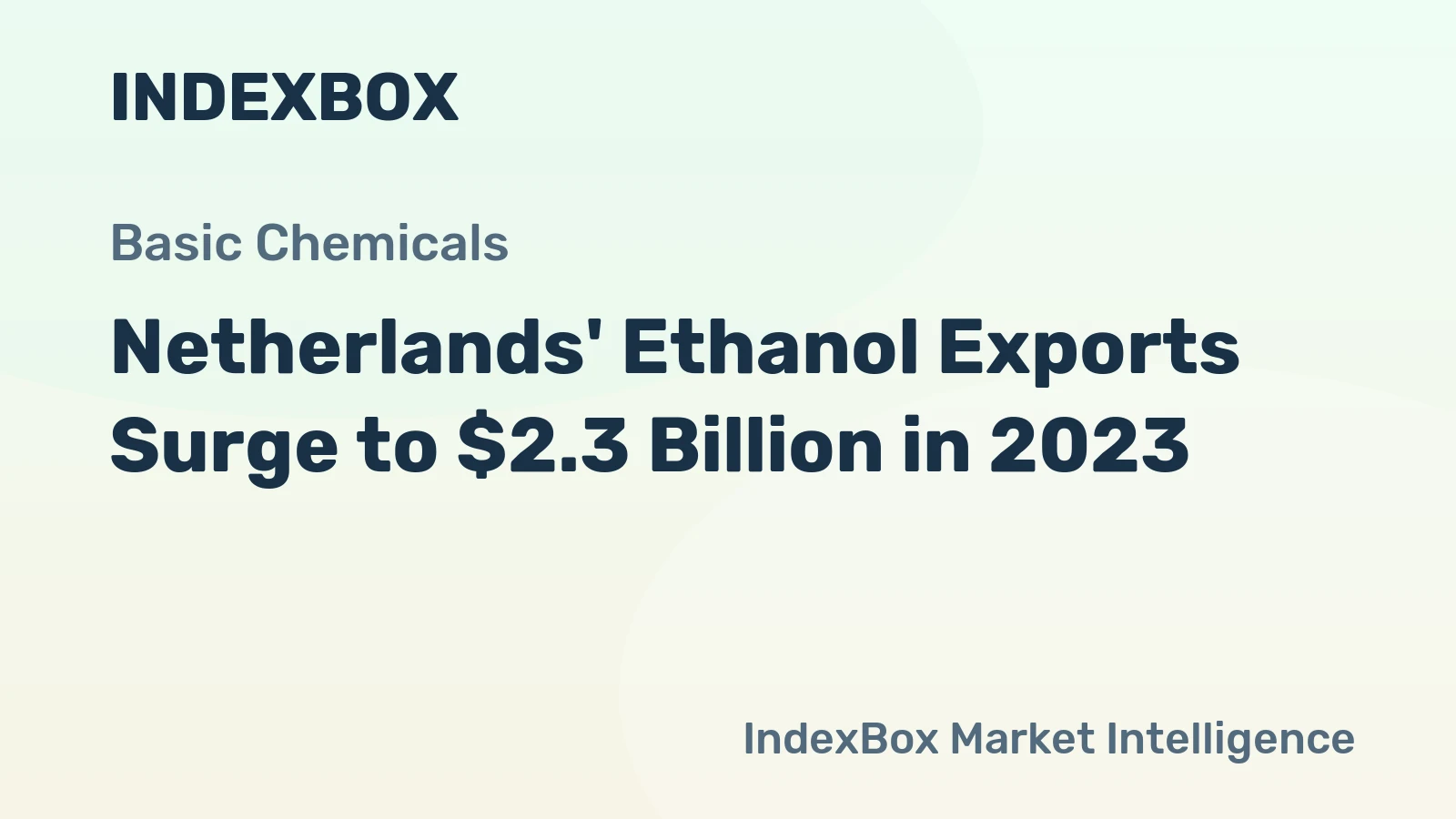 Netherlands' Ethanol Exports Surge to $2.3 Billion in 2023