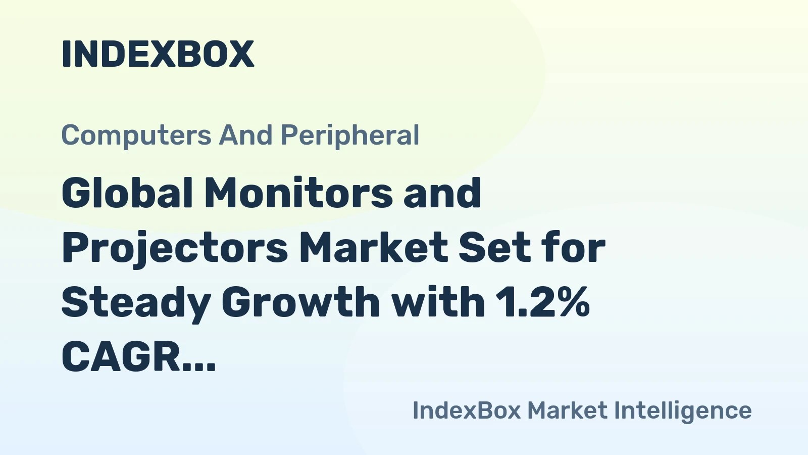 Global Monitors and Projectors Market Set for Steady Growth with 1.2% CAGR Through 2035