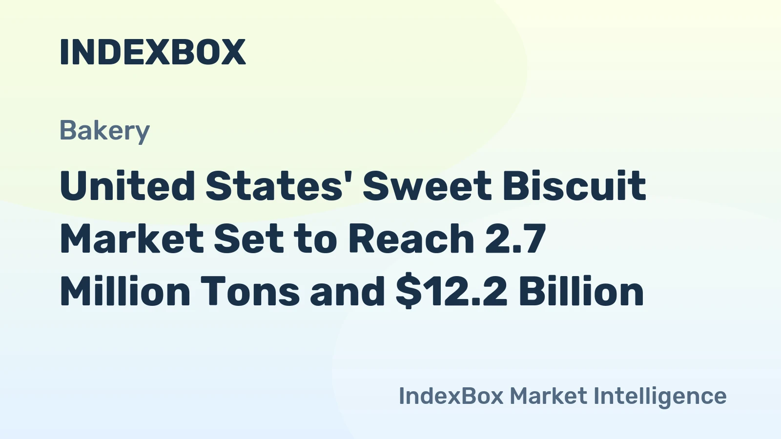 United States' Sweet Biscuit Market Set to Reach 2.7 Million Tons and $12.2 Billion