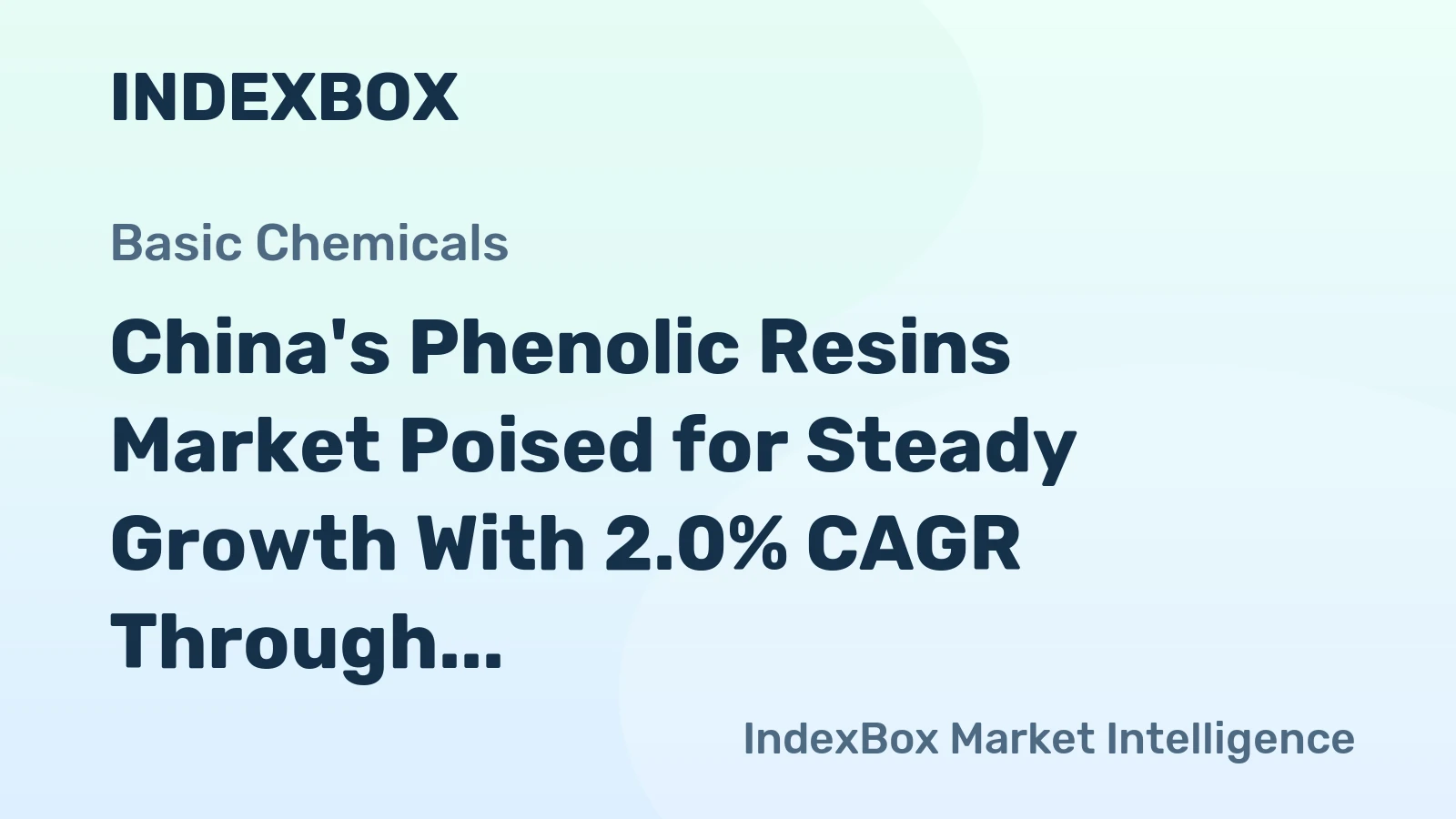 China's Phenolic Resins Market Poised for Steady Growth With 2.0% CAGR Through 2035