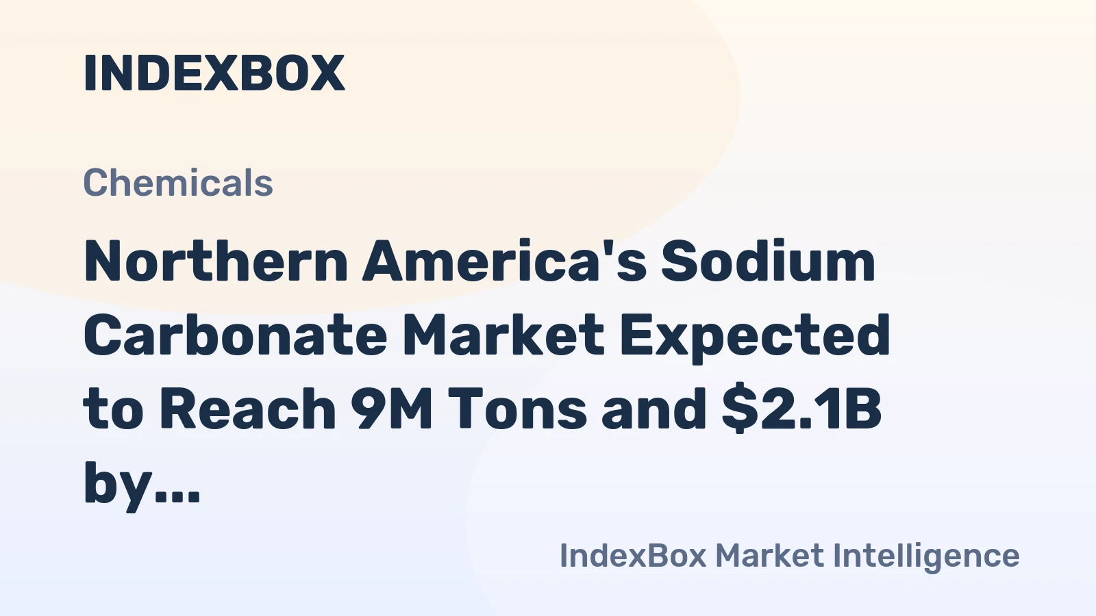 Northern America's Sodium Carbonate Market Expected to Reach 9M Tons and $2.1B by 2035, with +1.5% and +2.1% CAGR respectively