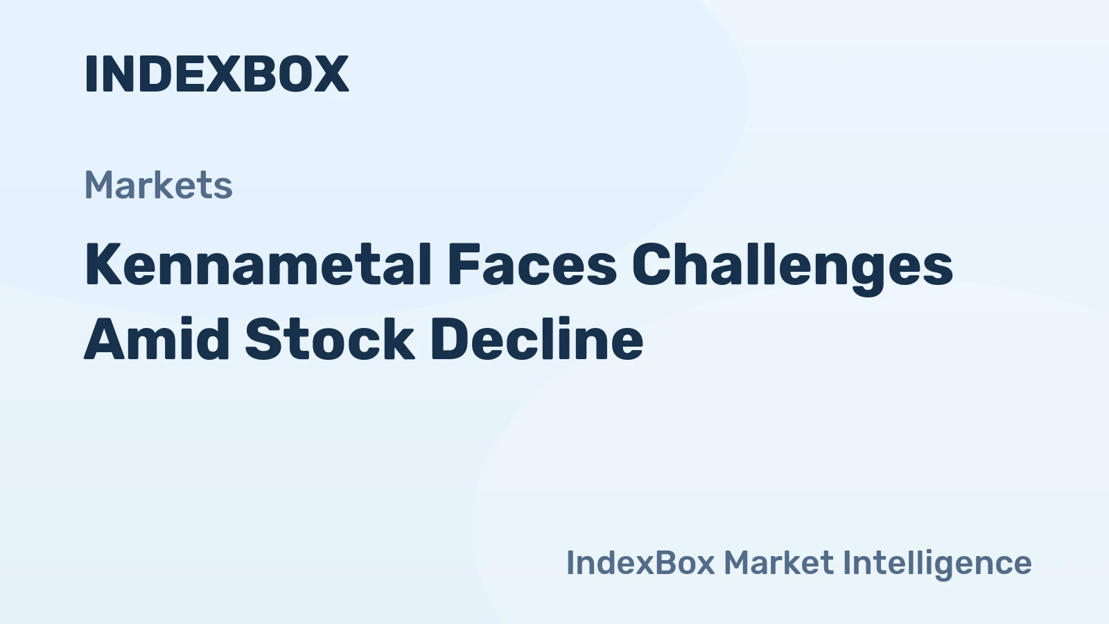Kennametal Faces Challenges Amid Stock Decline