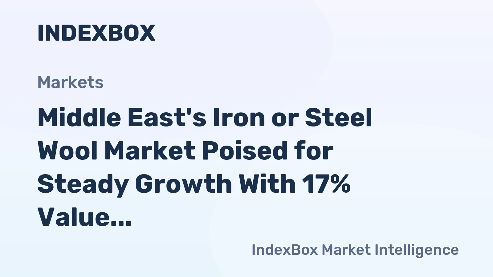 Middle East's Iron or Steel Wool Market Poised for Steady Growth With 17% Value CAGR Through 2035