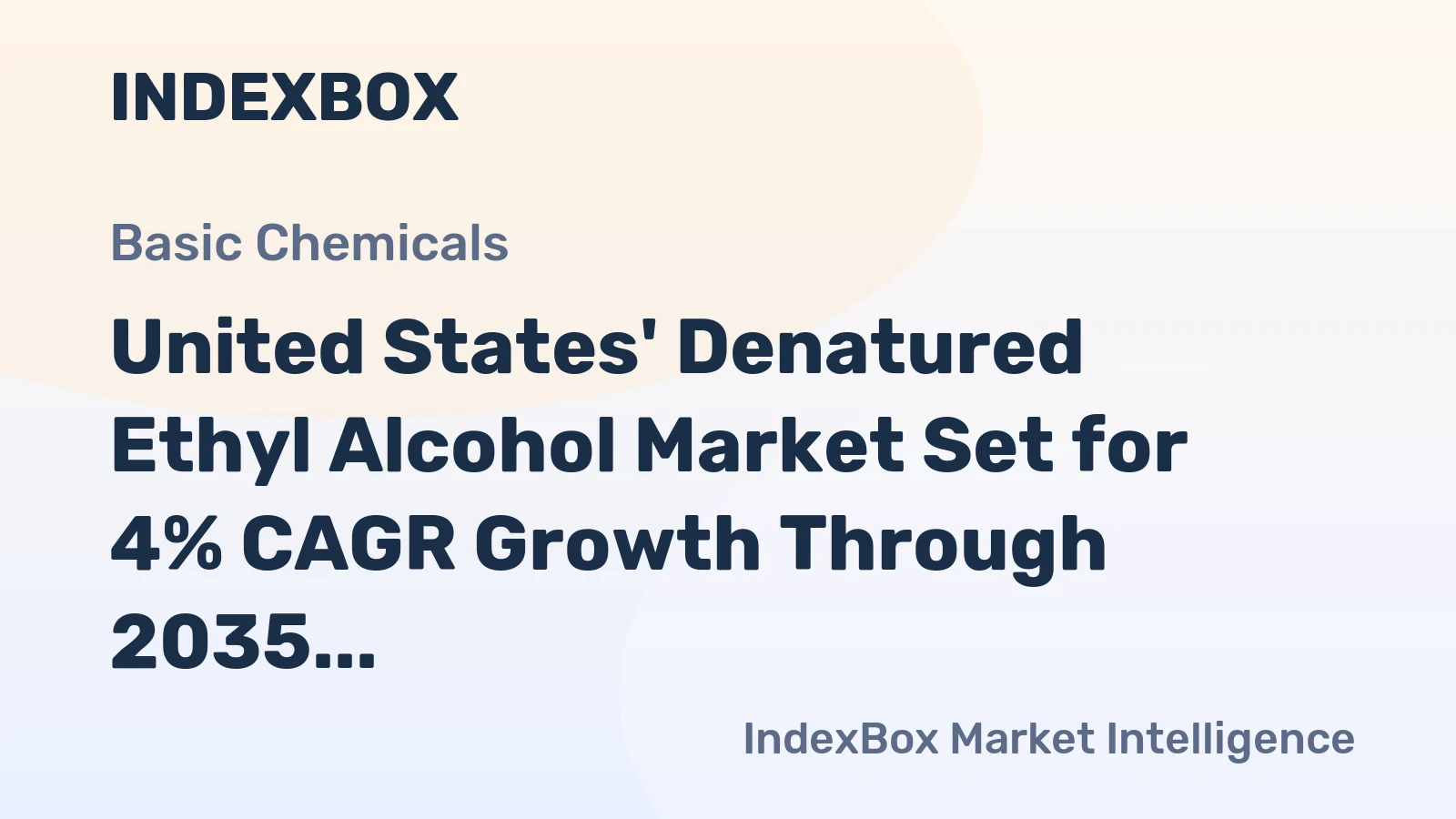 United States' Denatured Ethyl Alcohol Market Set for 4% CAGR Growth Through 2035