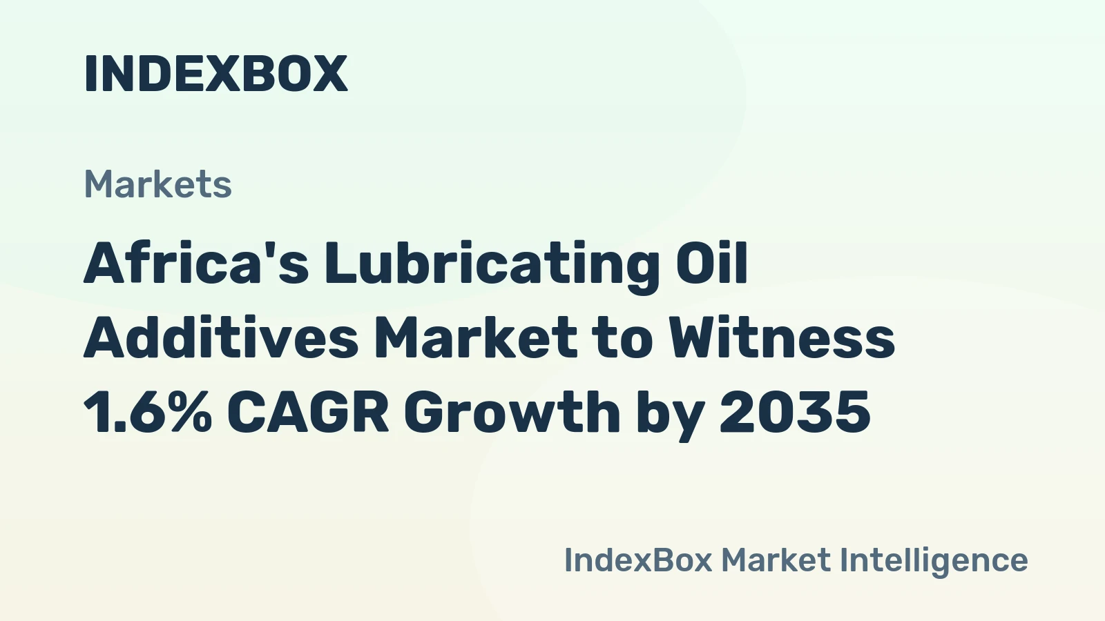 Africa's Lubricating Oil Additives Market to Witness 1.6% CAGR Growth by 2035