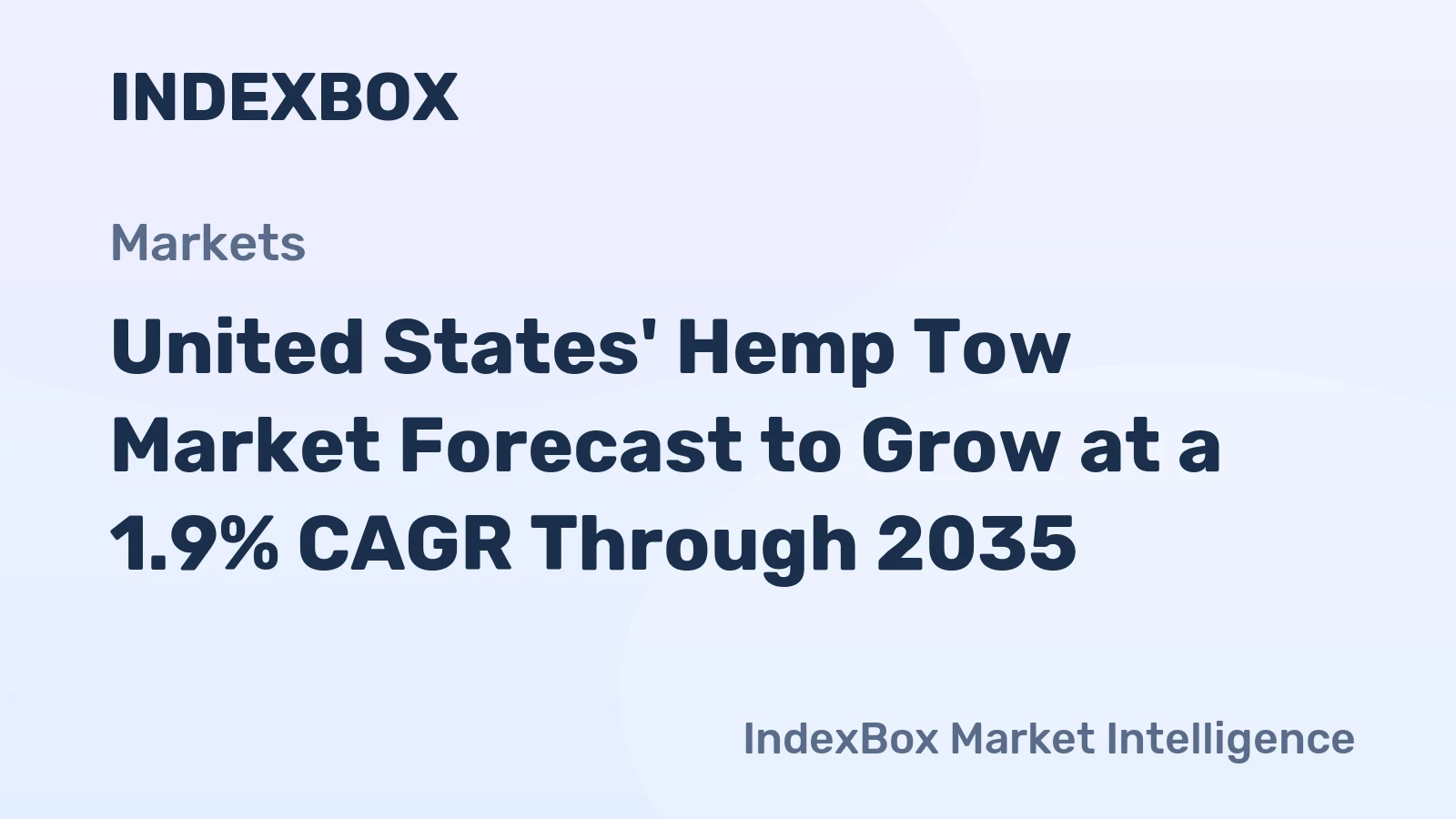 United States' Hemp Tow Market Forecast to Grow at a 1.9% CAGR Through 2035