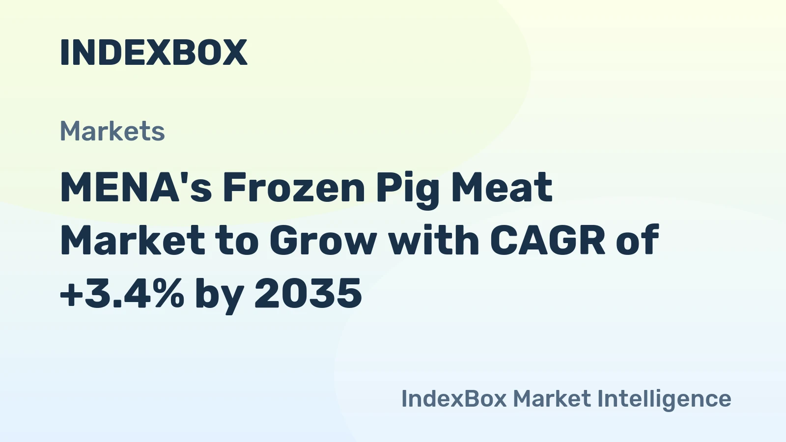 MENA's Frozen Pig Meat Market to Grow with CAGR of +3.4% by 2035