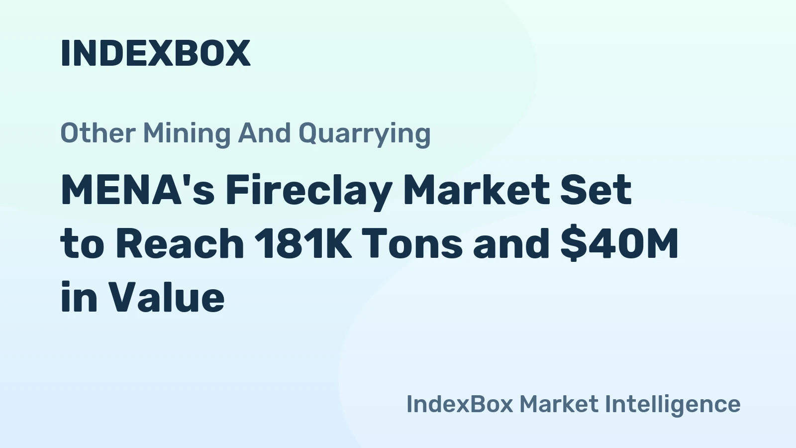 MENA's Fireclay Market Set to Reach 181K Tons and $40M in Value