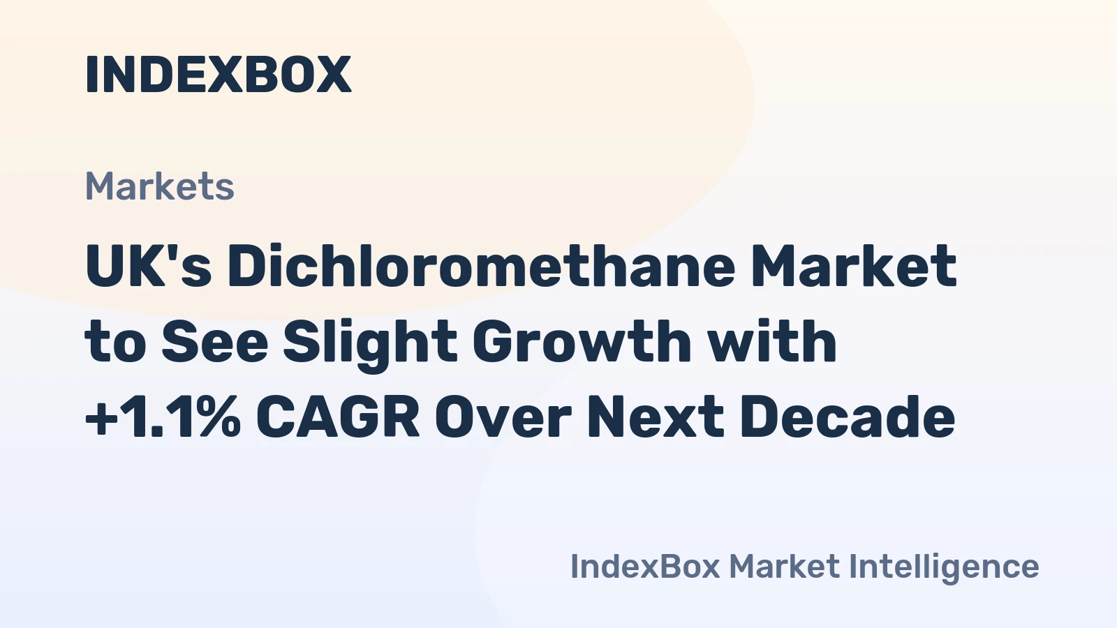 UK's Dichloromethane Market to See Slight Growth with +1.1% CAGR Over Next Decade
