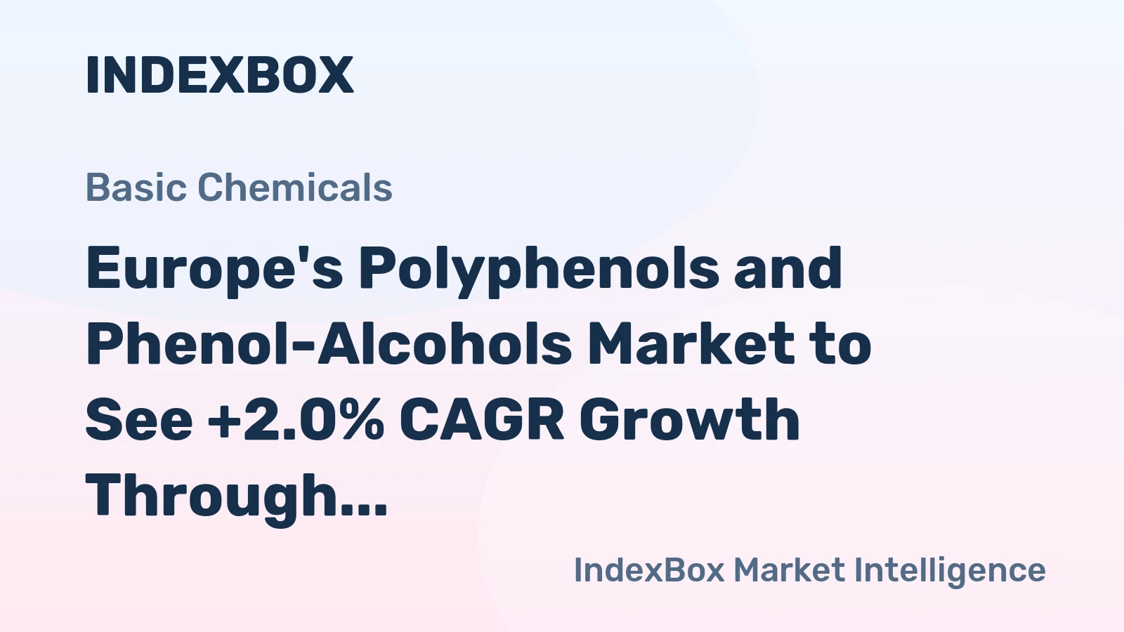 Europe's Polyphenols and Phenol-Alcohols Market to See +2.0% CAGR Growth Through 2035