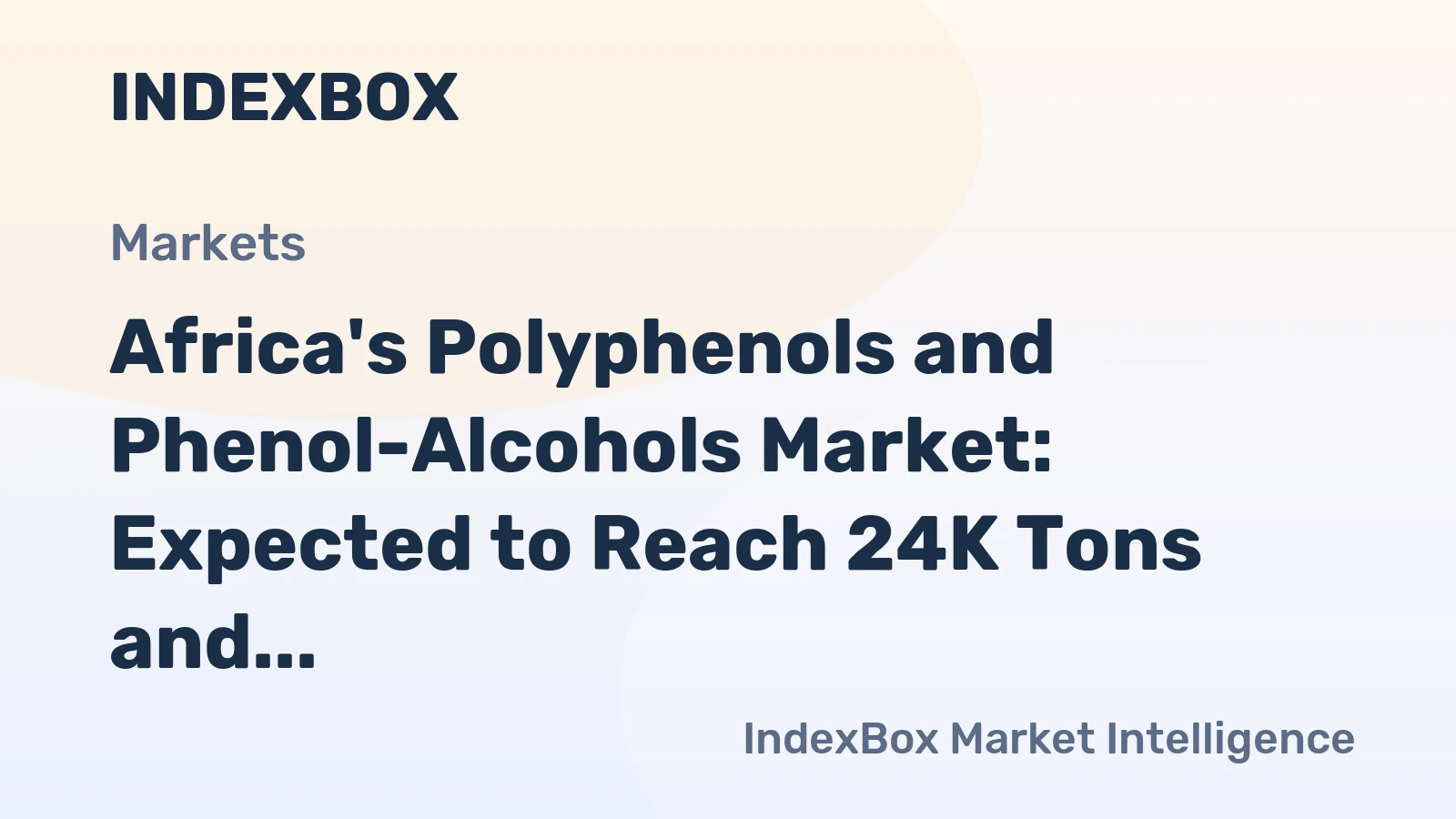 Africa's Polyphenols and Phenol-Alcohols Market: Expected to Reach 24K Tons and $212M by 2035