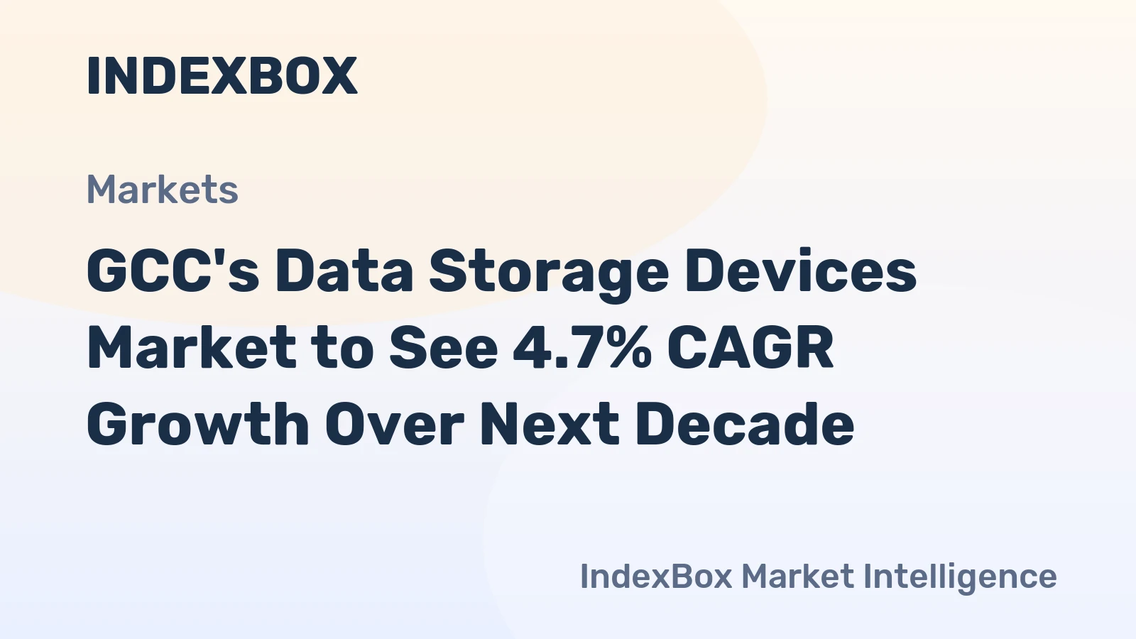 GCC's Data Storage Devices Market to See 4.7% CAGR Growth Over Next Decade