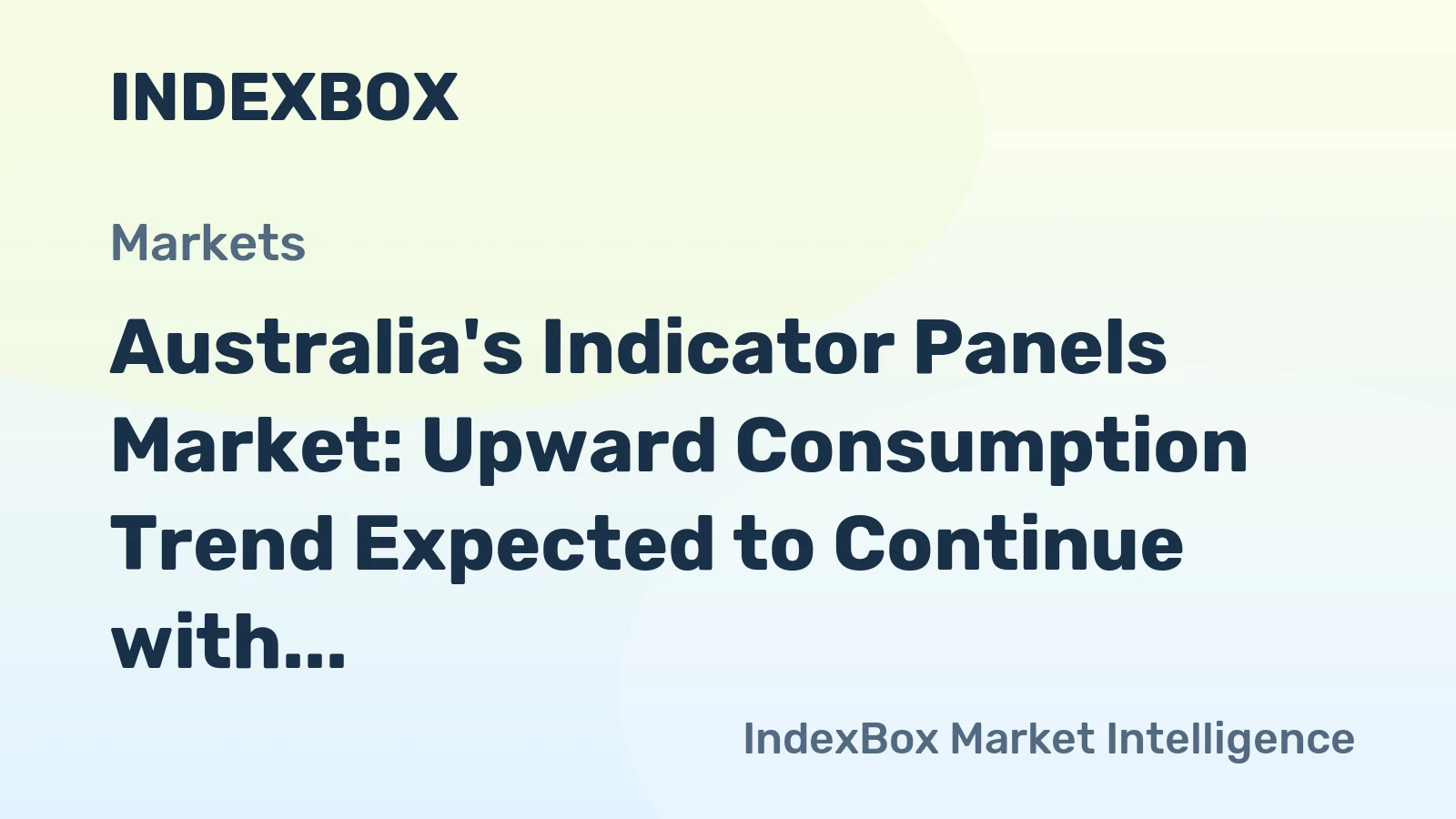Australia's Indicator Panels Market: Upward Consumption Trend Expected to Continue with Market Volume Reaching 4.5M Units by 2035