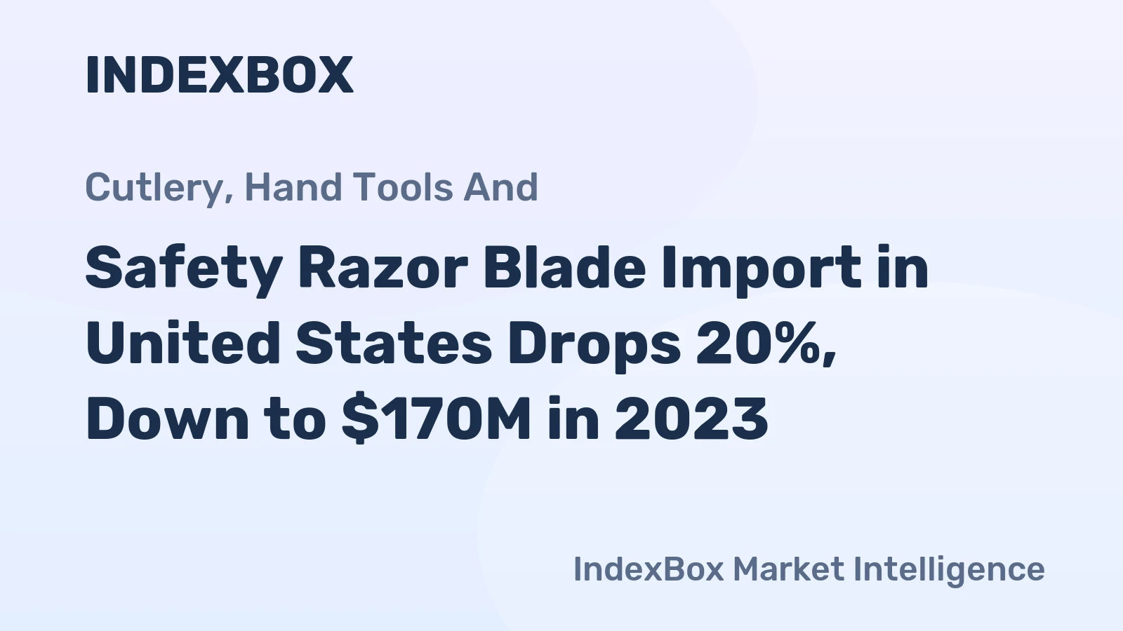 Safety Razor Blade Import in United States Drops 20%, Down to $170M in 2023