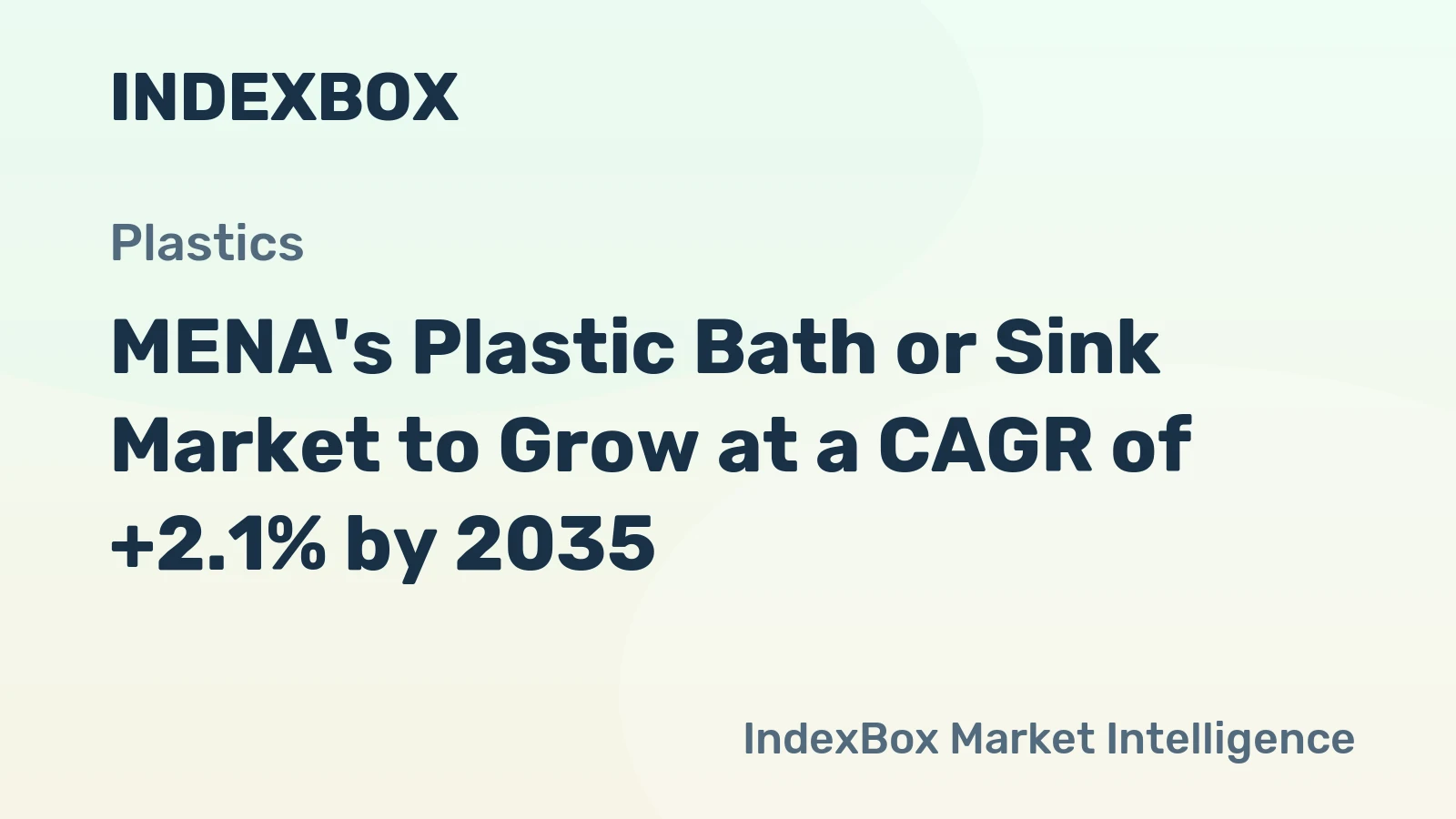 MENA's Plastic Bath or Sink Market to Grow at a CAGR of +2.1% by 2035