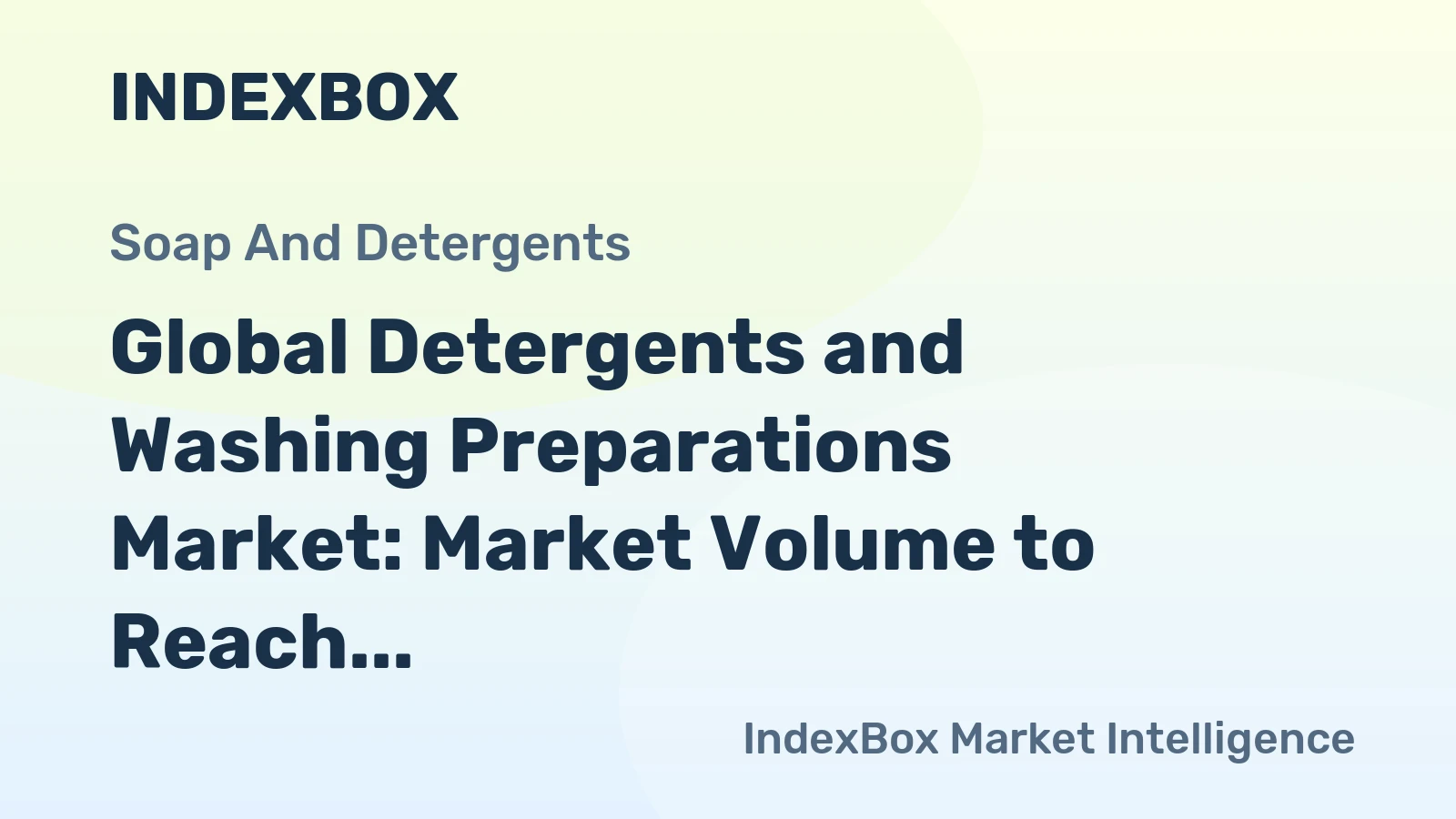 Global Detergents and Washing Preparations Market: Market Volume to Reach 23M Tons and Market Value to hit $40.1B by 2035