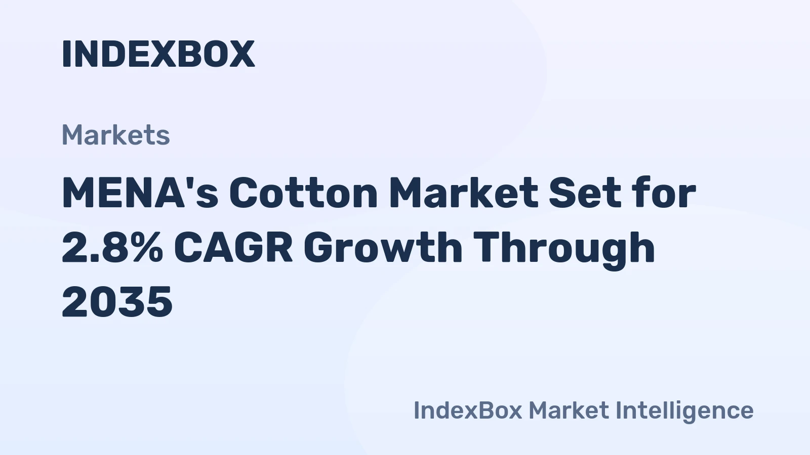 MENA's Cotton Market Set for 2.8% CAGR Growth Through 2035