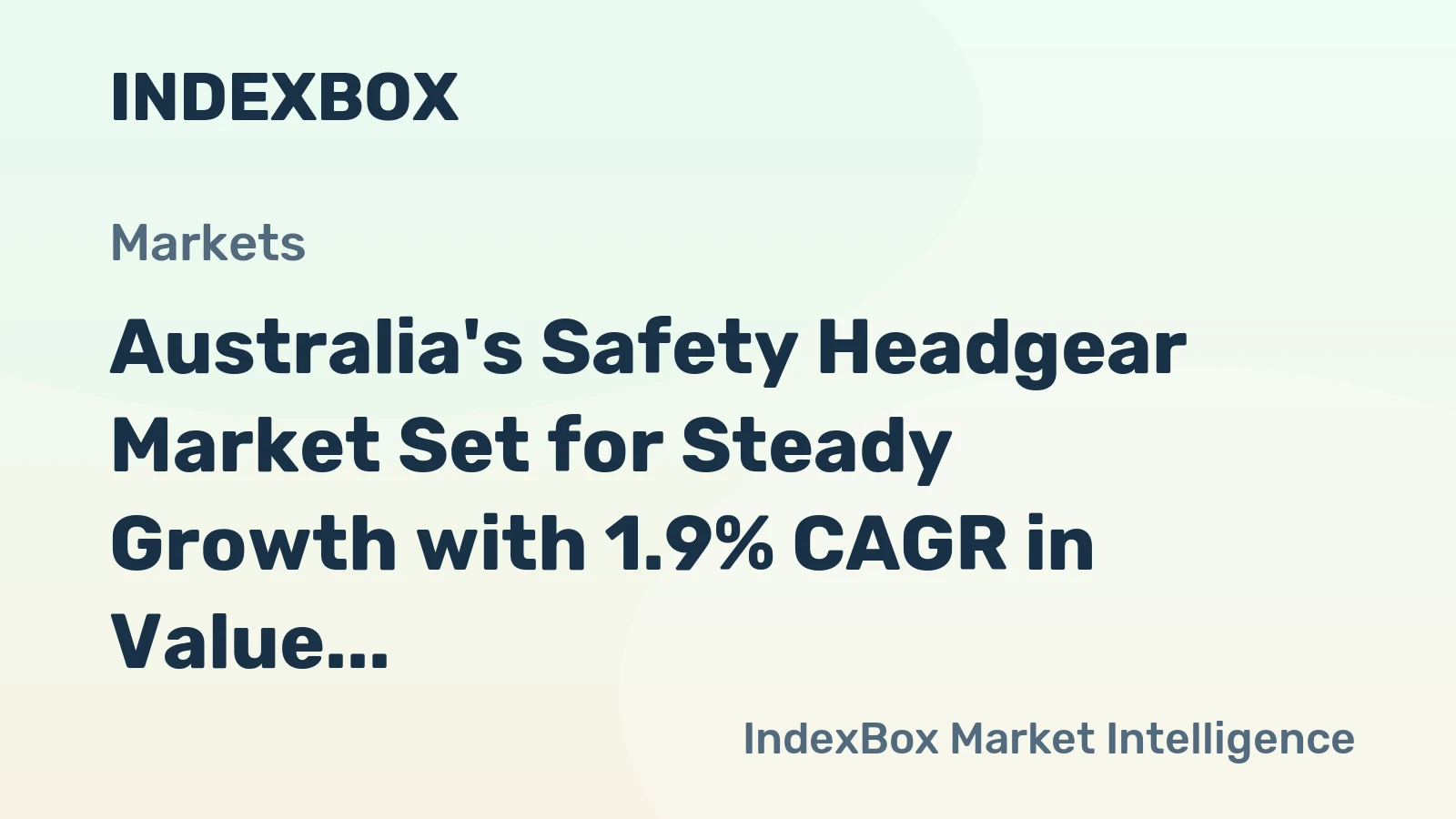 Australia's Safety Headgear Market Set for Steady Growth with 1.9% CAGR in Value Through 2035