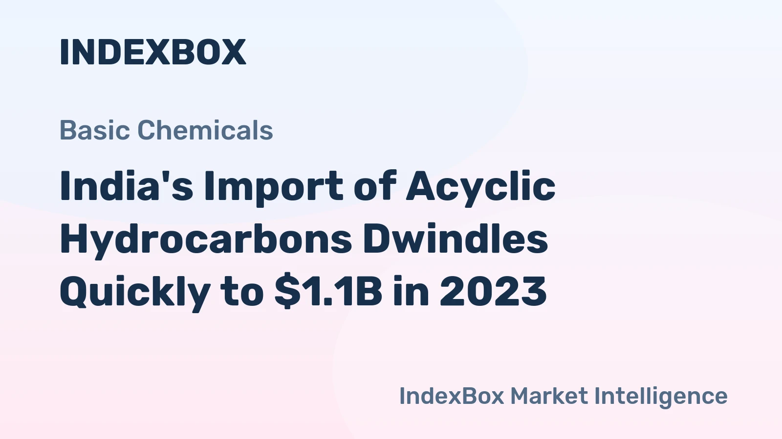 India's Import of Acyclic Hydrocarbons Dwindles Quickly to $1.1B in 2023