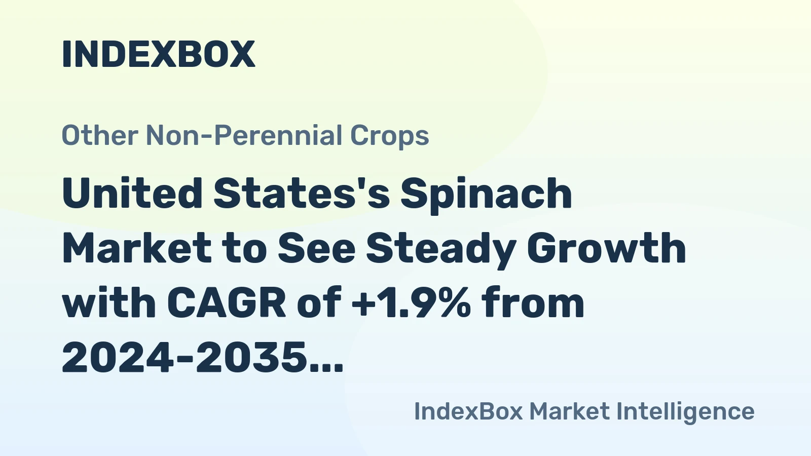 United States's Spinach Market to See Steady Growth with CAGR of +1.9% from 2024-2035
