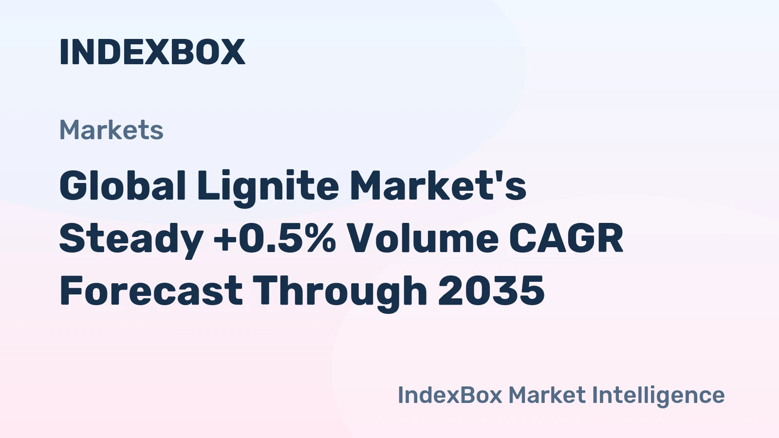 Global Lignite Market's Steady +0.5% Volume CAGR Forecast Through 2035
