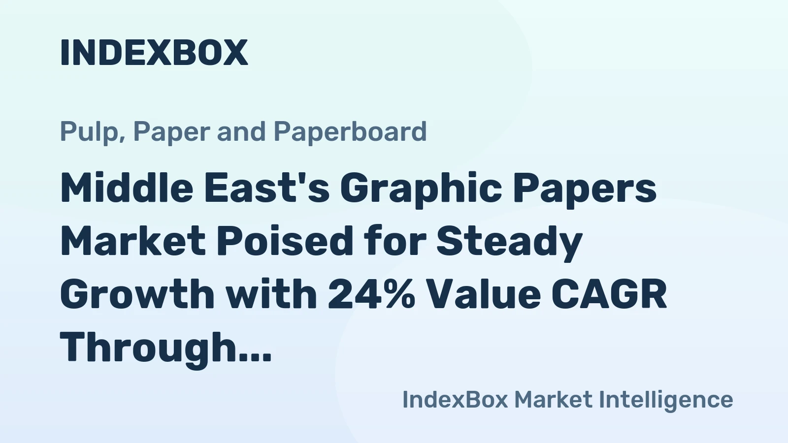 Middle East's Graphic Papers Market Poised for Steady Growth with 24% Value CAGR Through 2035