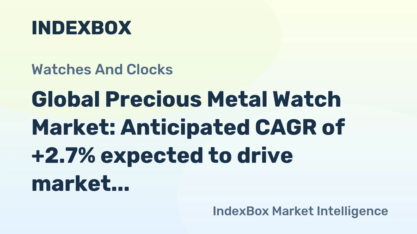 Global Precious Metal Watch Market: Anticipated CAGR of +2.7% expected to drive market volume to 29M units by 2035