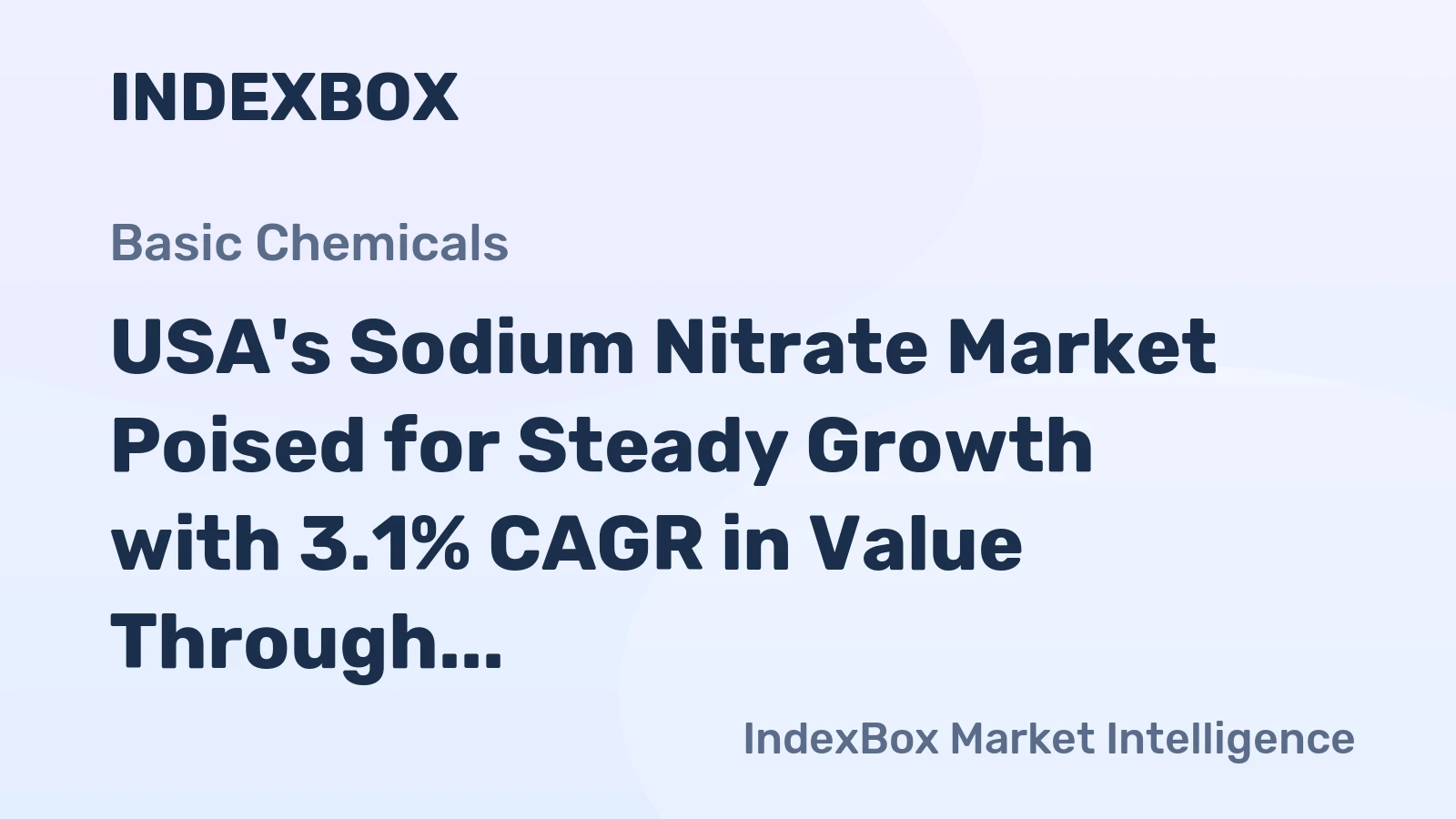 USA's Sodium Nitrate Market Poised for Steady Growth with 3.1% CAGR in Value Through 2035