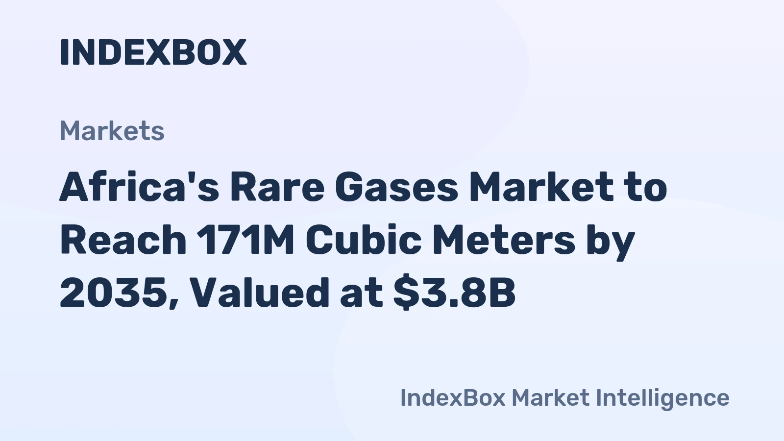 Africa's Rare Gases Market to Reach 171M Cubic Meters by 2035, Valued at $3.8B
