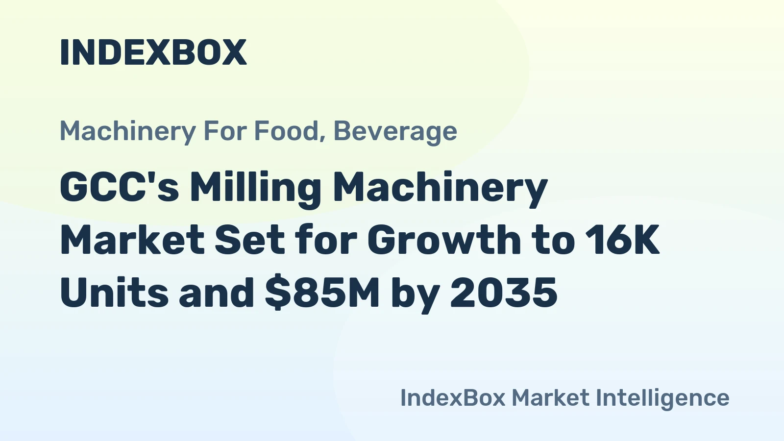 GCC's Milling Machinery Market Set for Growth to 16K Units and $85M by 2035