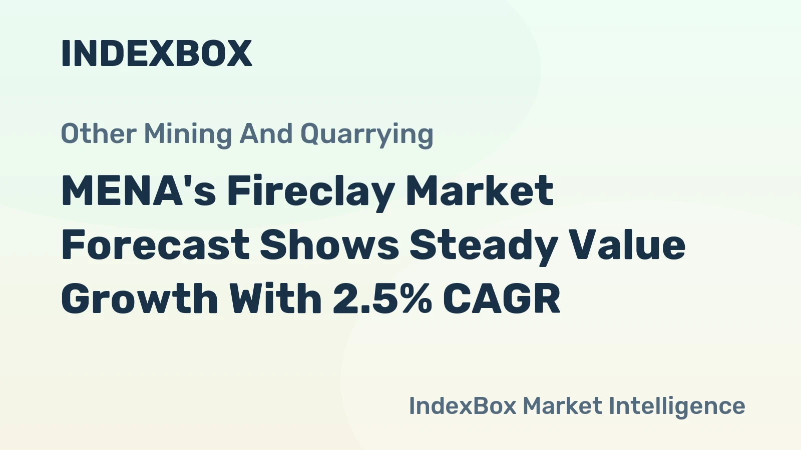 MENA's Fireclay Market Forecast Shows Steady Value Growth With 2.5% CAGR
