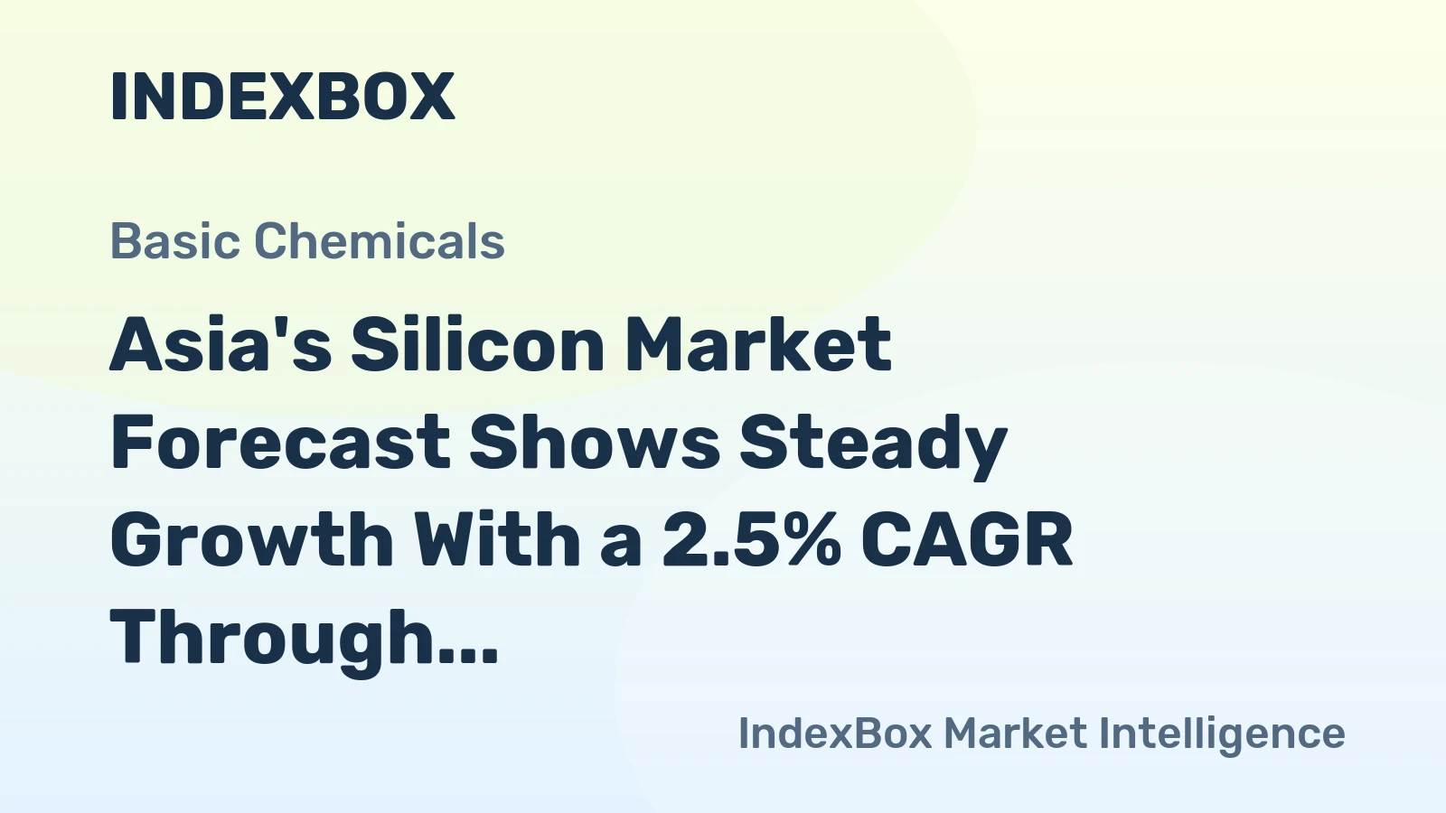 Asia's Silicon Market Forecast Shows Steady Growth With a 2.5% CAGR Through 2035