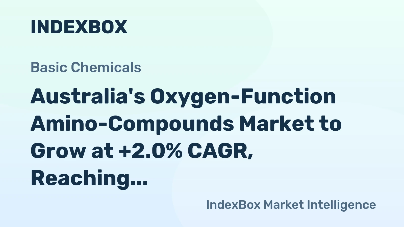 Australia's Oxygen-Function Amino-Compounds Market to Grow at +2.0% CAGR, Reaching 31K tons by 2035