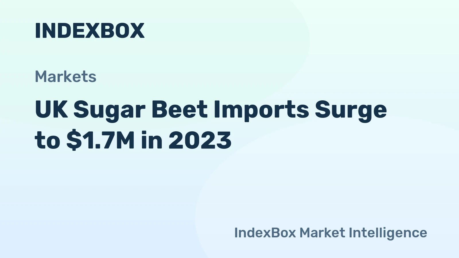 UK Sugar Beet Imports Surge to $1.7M in 2023