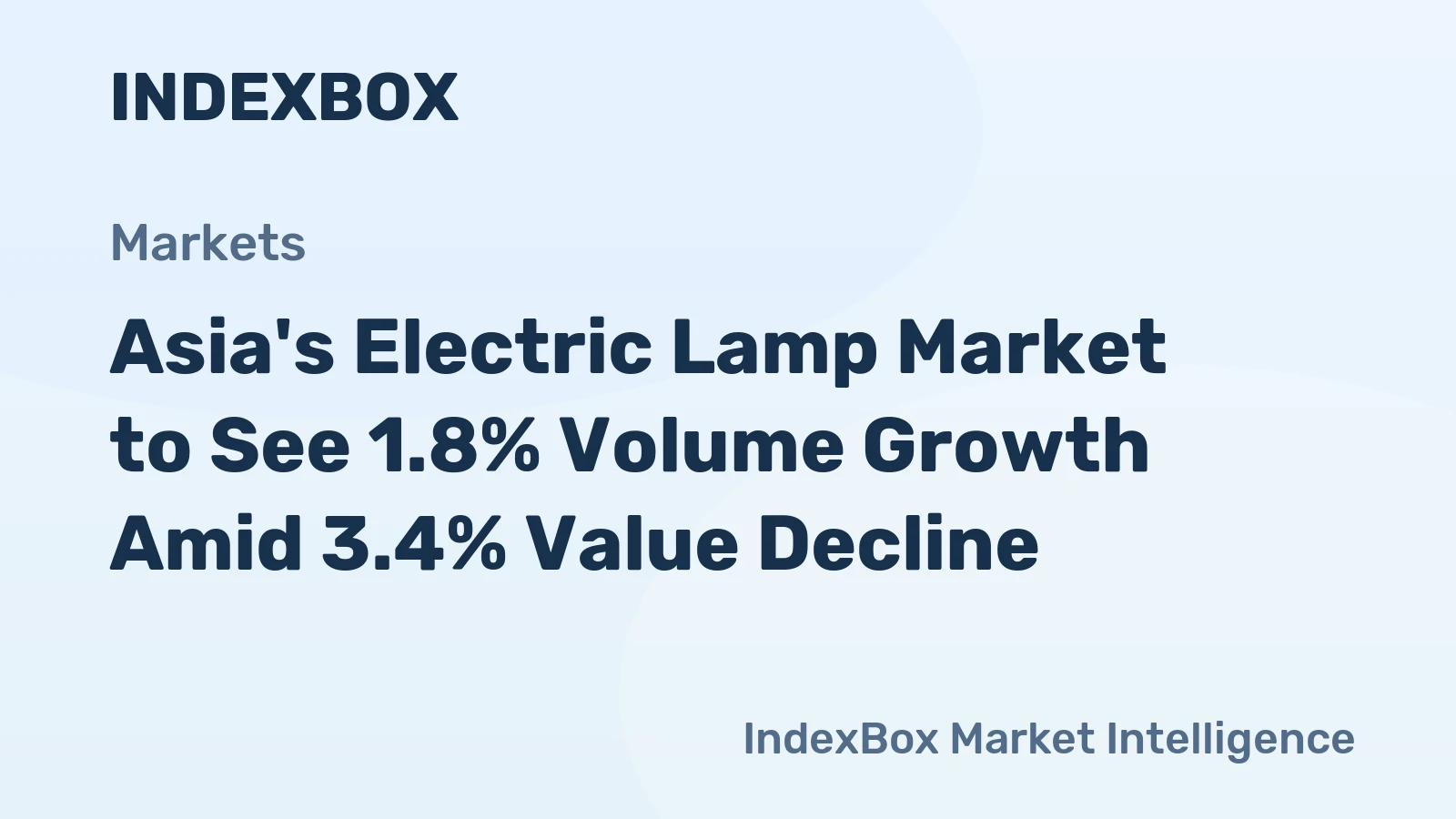 Asia's Electric Lamp Market to See 1.8% Volume Growth Amid 3.4% Value Decline